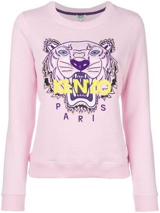 Kenzo sweat &agrave; tigre brod&eacute; - Rose
