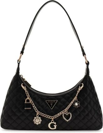 Guess Femme, Sacs, Noir, Taille: ONE Size Everlee Shoulder Bag