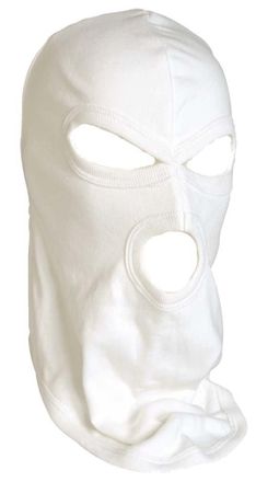 Mil-Tec Unisex Balaclava Sturmhaube, Wei&szlig;, Einheitsgr&ouml;&szlig;e EU