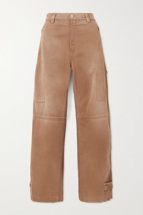 Fortela Junia Hoch Sitzende Cargojeans Mit Weitem Bein - Braun