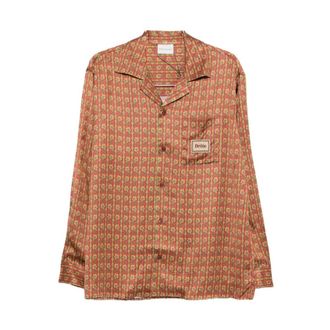 Dr&ocirc;le de Monsieur Homme, Chemises, Rouge, Taille: M Chemise &agrave; boutons et imprim&eacute;