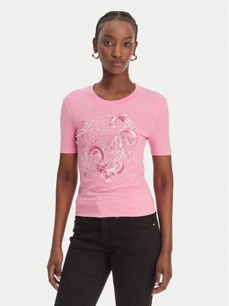 Versace Jeans Couture T-Shirt 80HAHE01 CJ02E Rosa Slim Fit