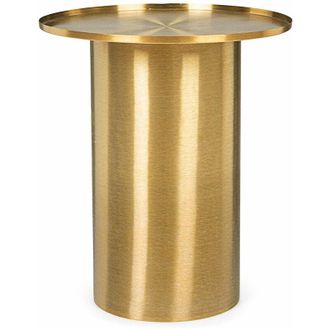BIZZOTTO Bizzotto - Moderner Couchtisch Kalpita &oslash; 51 cm aus Stahl mit Messing-Finish