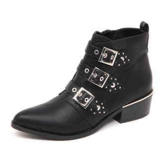 Gaud&igrave; Eco Leder Kn&ouml;chelstiefel - - Shoes - Damen - Schwarzk - 37 EU