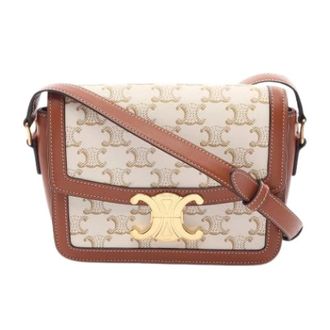 Celine Sac bandouli&egrave;re vintage Pre-owned - Femme - Pre-owned - Beige - Taille: ONE Size