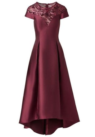 Adrianna Papell Abendkleid Combo Mikado Hi Low Gown Sophisticated and voluminious party dress