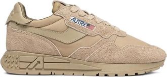 Autry Low-Top Sneaker - Low-Profile Sneakers With Nylon And Suede Cow Leat - Gr. 36 (EU) - in Beige - für Damen