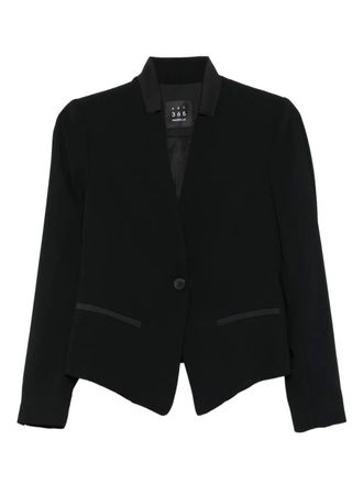 Marella veste à bords satinés - Noir