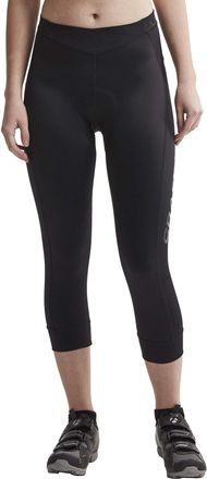 Craft CORE Essence Bib Shorts W Damen Fahrradhose mit Träger - Schwarz - XL - Gepolsterte Bib-Shorts mit Kompression und Infinity C3 Pad