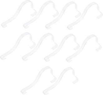 Cabilock 10 St&uuml;ck Teiliges Transparentes Sandalen Display Rack Schuhaufbewahrung mit Einzigartigem Design Schuhverformungsfrei Modisch Gebogen Robust und Pfleg