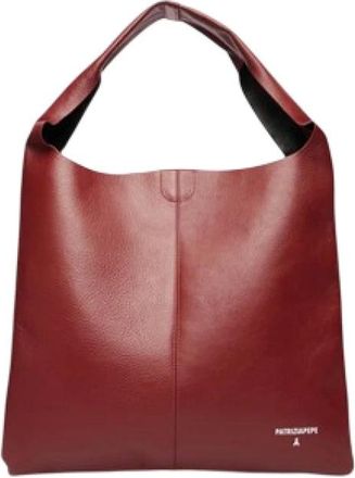 Patrizia Pepe Femme, Sacs, Brun, Taille: ONE Size Soft Hammered Leather Shoulder Bag