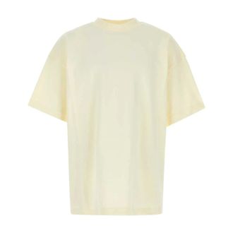 Fear of God Homme, Tops, Beige, Taille: XL T-shirt oversize en piqu&eacute; ivoire