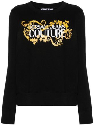 Versace Jeans Couture sweat à logo Barocco imprimé - Noir