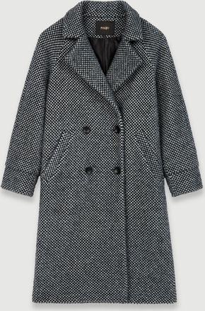 Maje Manteau Mi-long - Gris - Taille 34 - Maje