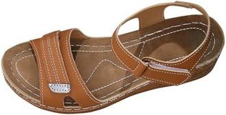 Generic Sandales compens&eacute;es respirantes et d&eacute;contract&eacute;es &agrave; bout ouvert pour femme - &Eacute;l&eacute;gantes - Couleur unie - Polyvalentes - Confortables - L&eacute;g&egrave;res - Sandale