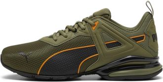 Puma Unisex Haste Road Running Shoe, Olive Green Black Rickie Orange, 41 EU