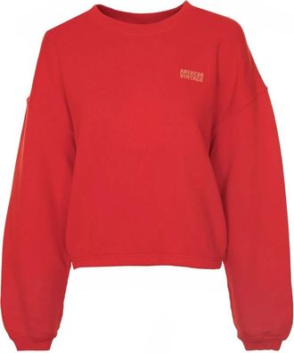 American Vintage Damen, Sweatshirts & Hoodies, Rot, MGr&ouml;&szlig;e