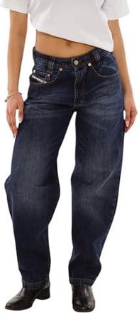 Picaldi Zicco 471 Jean pour femme | Jean &agrave; carotte ample en coton | Look r&eacute;tro | Coupe confortable | Id&eacute;al pour le quotidien et le streetwear, Hurricane, 36W 