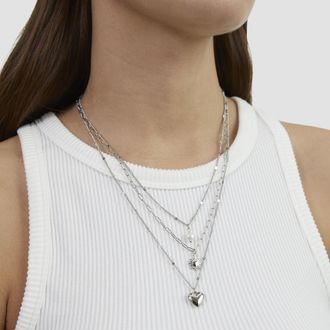 s.Oliver Necklace - Elegante Halskette aus poliertem Edelstahl - Silber - Gliederkette 55 cm - wasserfest & hautfreundlich