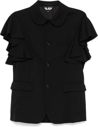 Comme Des Gar&ccedil;ons Blazer mit R&uuml;schendetail - Schwarz