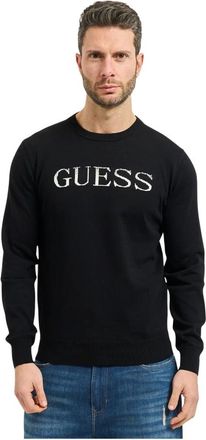 Guess Homme, Pulls, Noir, Taille: XL Pull Ras du Cou
