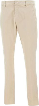 Dondup Homme, Pantalons, Beige, Taille: W36 Pantalon en coton stretch