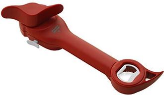 Kuhn Rikon Kuhn Rikon Auto Safety Master &Ouml;ffner f&uuml;r Dosen, Flaschen und Gl&auml;ser, 22,9 x 7 cm, Rot