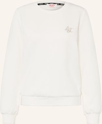 Liu Jo Liu Jo Sweatshirt Mit Schmucksteinen weiss