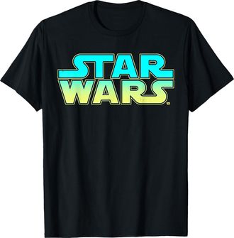 Star Wars Neon Vibrant Colored Logo Graphic T-Shirt T-Shirt