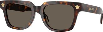Versace Homme, Accessoires, Brun, Taille: 52 MM Ve4510U Lunettes de soleil