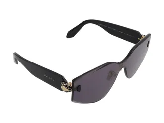 Bulgari BV40034U Oversized Shield Sunglasses - Black
