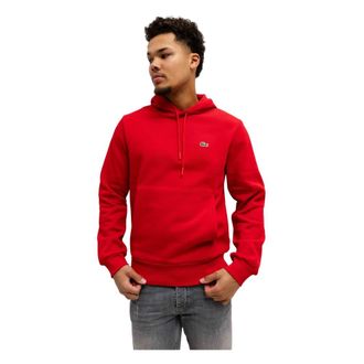 Lacoste Basic Hoodie - - Sweatshirts & Hoodies - Herren - Rot - S