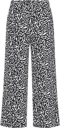 STUDIO UNTOLD Schlupfhose Hose Wide Legs Alloverprint Elastikbund