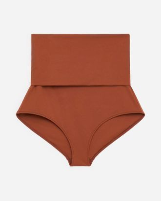 Arket Bikinihose Mit Umschlagbund -Braun