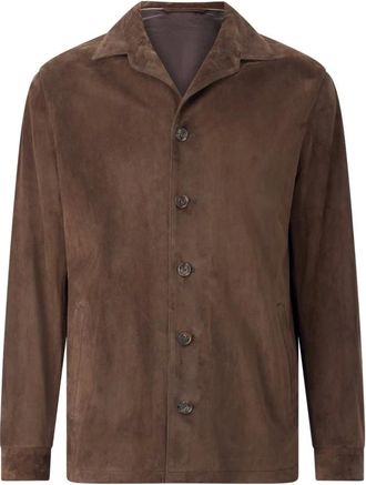 Brett Johnson Homme, Vestes, Brun, Taille: 2XL Veste en daim de veau