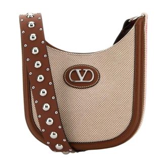 Valentino Garavani Femme, Sacs, Multicolore, Taille: ONE Size Sac bandouli&egrave;re VLogo Signature en toile bicolore