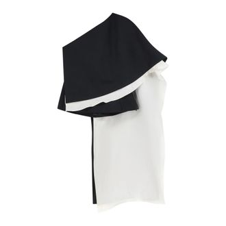 R&oacute;he Zweifarbige Wollmischung Oberteil - - Blouses & Shirts - Damen - Schwarzk - XS
