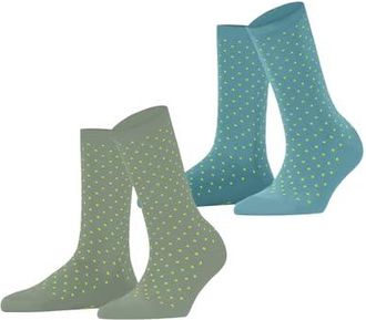 Esprit Femme Fine Dot Multipack W So Coton Fantaisie Chaussettes, Multicolore Green Grey 0060, 35-38 EU