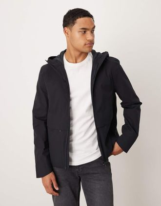 Mango Veste légère zippée à capuche - Marine-Bleu marine