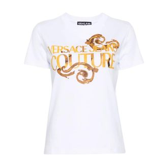 Versace Jeans Couture Wei&szlig;e T-Shirts Polos f&uuml;r Frauen - - Tops - Damen - Wei&szlig; - XS