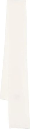 N.Peal écharpe en maille nervurée - Blanc