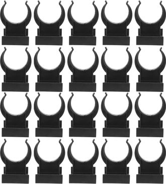 Hemobllo 20 St&uuml;ck Sockelclips aus Robustem Kunststoff Verstellbar f&uuml;r M&ouml;belf&uuml;&szlig;e Sockelbefestigung M&ouml;belh&ouml;henverstellung K&uuml;chen und Schranksockel