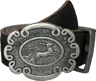 Stockerpoint Herren G&uuml;rtel GO - 65, Gr. 120 cm, Braun (moor gespeckt)