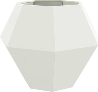 vidaXL vidaXL Jardini&egrave;re Blanc 100 x 100 x 80 cm Acier