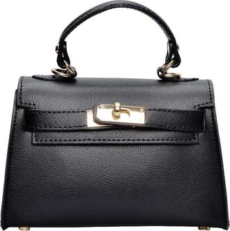 Isabella Rhea Schwarz Rindsledertasche