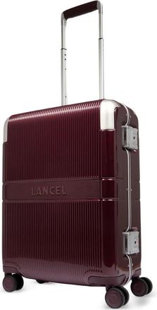 Lancel valise Empreinte à design côtelé - Rouge