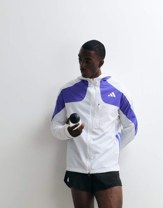 adidas adidas Performance - Adizero - Veste de course - Blanc/violet