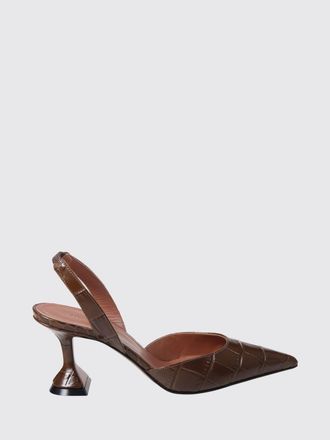 Amina Muaddi Escarpin Femme couleur Marron