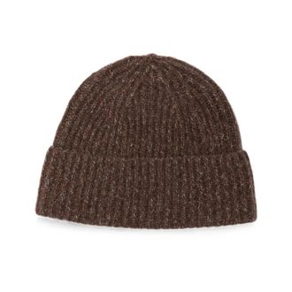 Lisa Yang Femme, Accessoires, Brun, Taille: ONE Size Bonnet c&ocirc;tel&eacute;