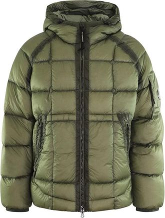 C.P. Company C.p. Company, Homme, Vestes, Vert, Taille: M D.d. Shell Hooded Down Jacket